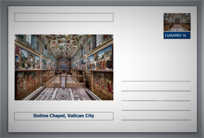 Landmarks - Sistine Chapel, Vatican postcard (glossy 6"x4"card) | eBay