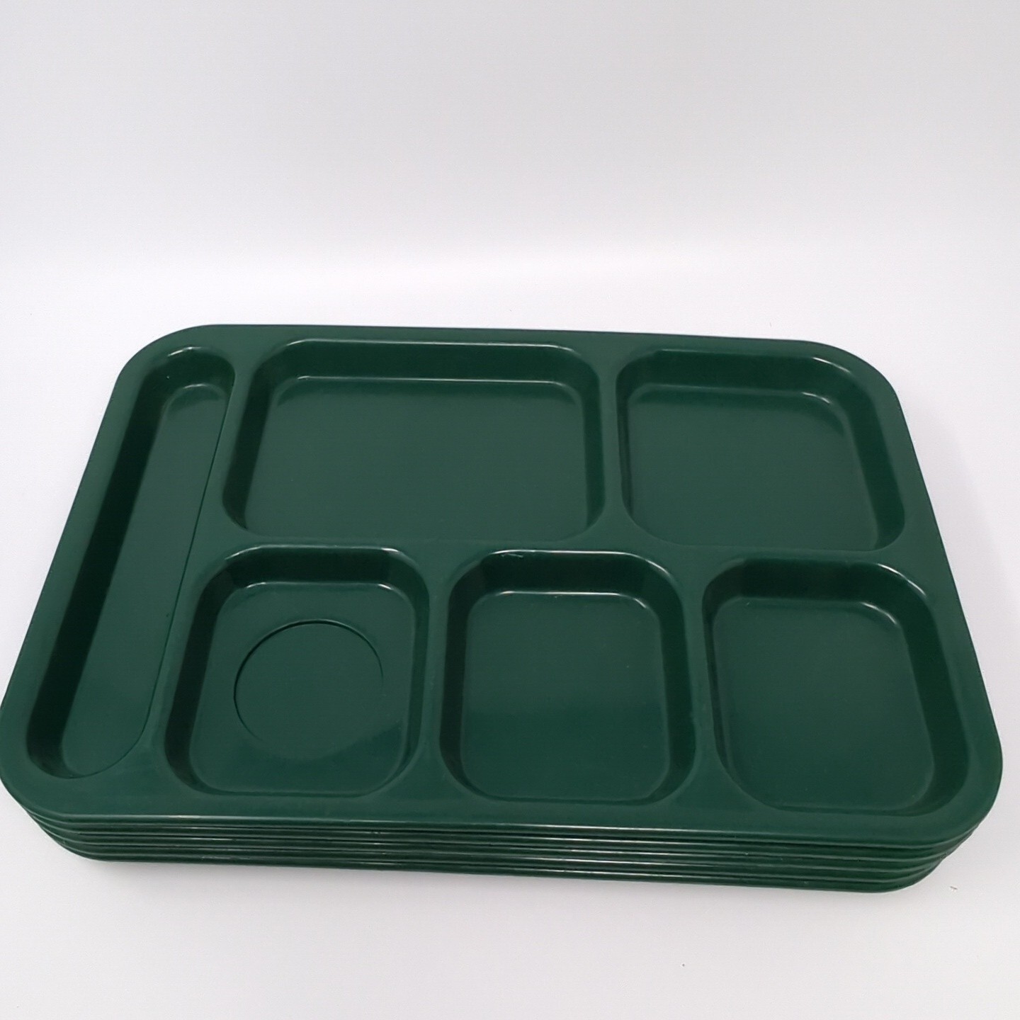 Vintage 9 Jones Zylon Cafeteria Lunch Camping Divided Serving Trays ...