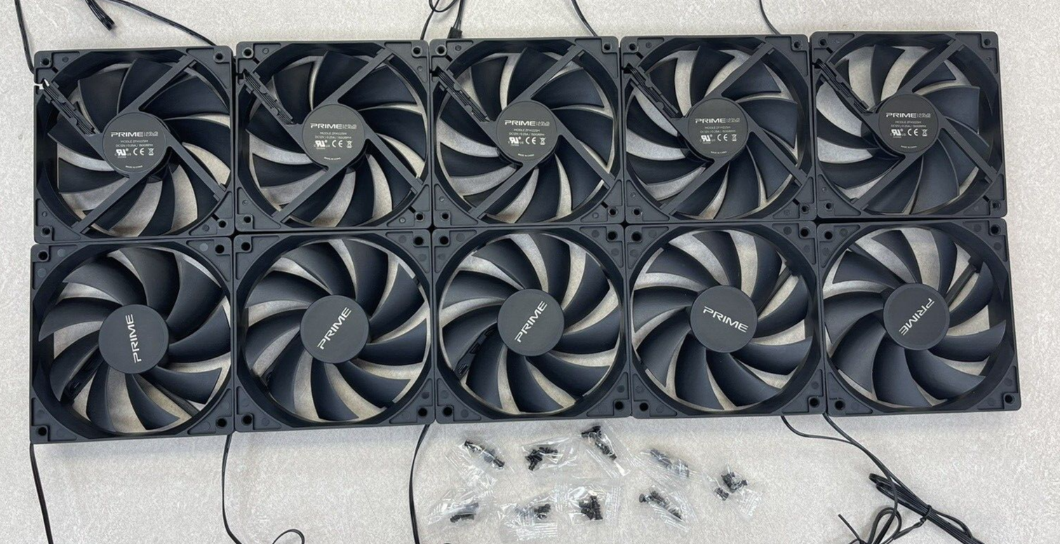 LOT OF 10 Asus Prime AP201 120mm Case Fan 1500RPM 3-Pin ZFH1225M | eBay