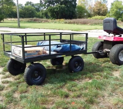 Heavy Duty Steel Utility Garden Gorilla Cart Wagon 1200 lb Tool ...