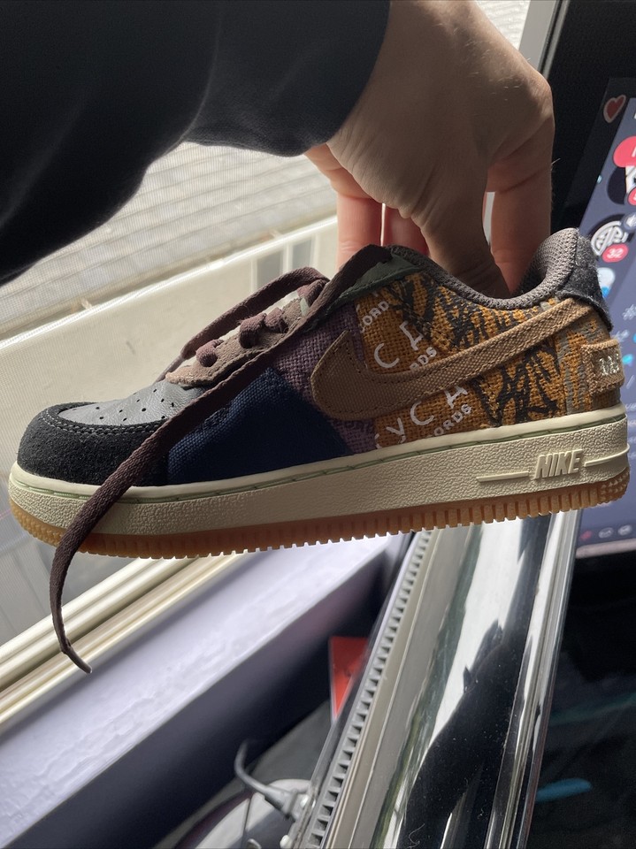 Nike Air Force 1 Low x Travis Scott Cactus Jack NEW SIZE PS 12C | eBay