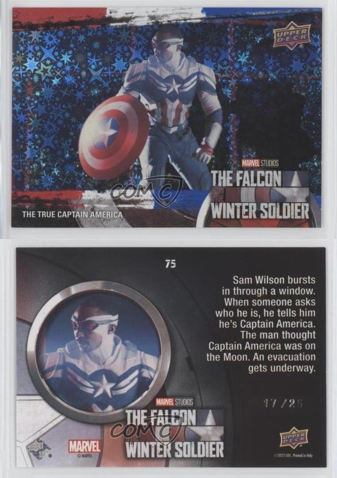 2022 Marvel Studios' The Falcon and Winter Soldier Patriotic 17/25 #75 ...