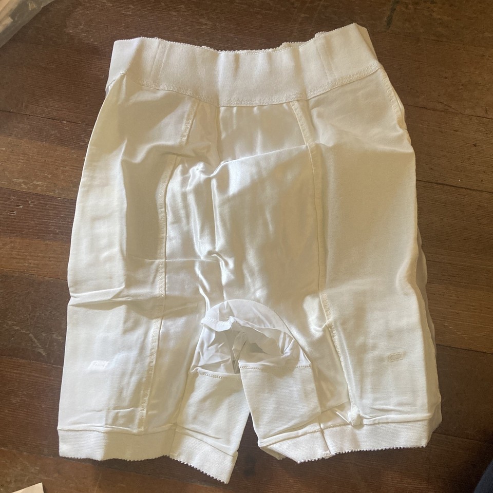 NIP VTG White Figurette Long Leg Girdle Shaper w/Garters 2117 SizeCC ...