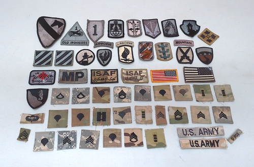 Lot of 56 US Army Issue ACU UCP OCP Multicam Combat Uniform Patches ...