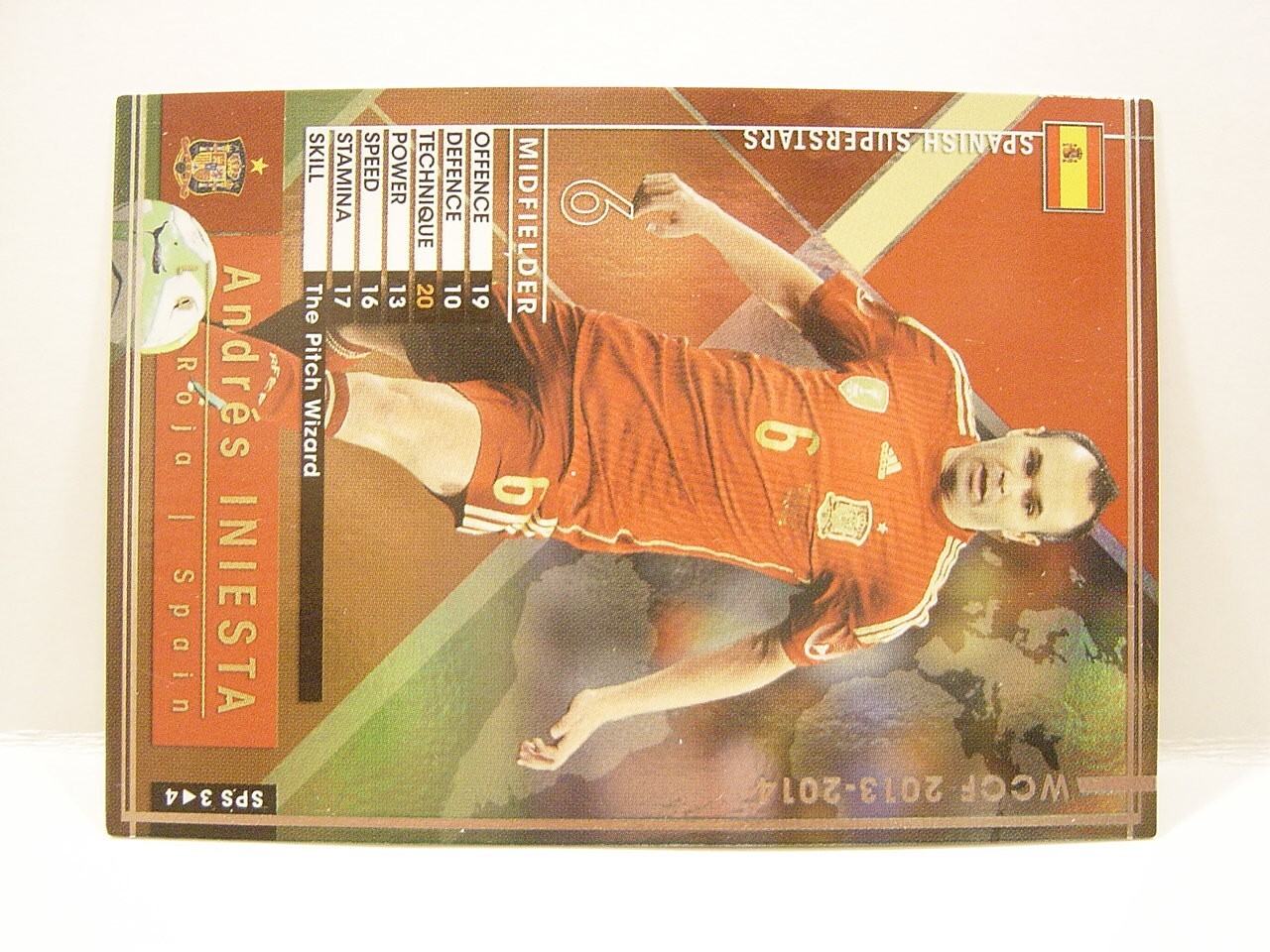 Panini WCCF 2013-14 SPS Andrés Iniesta 1984 Spain No.6 La Roja ...