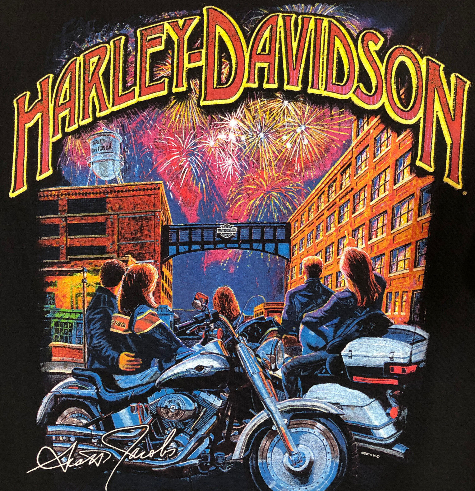 Harley Davidson Mens 2014 HD Sean Jacobs Crew Neck T … - Gem