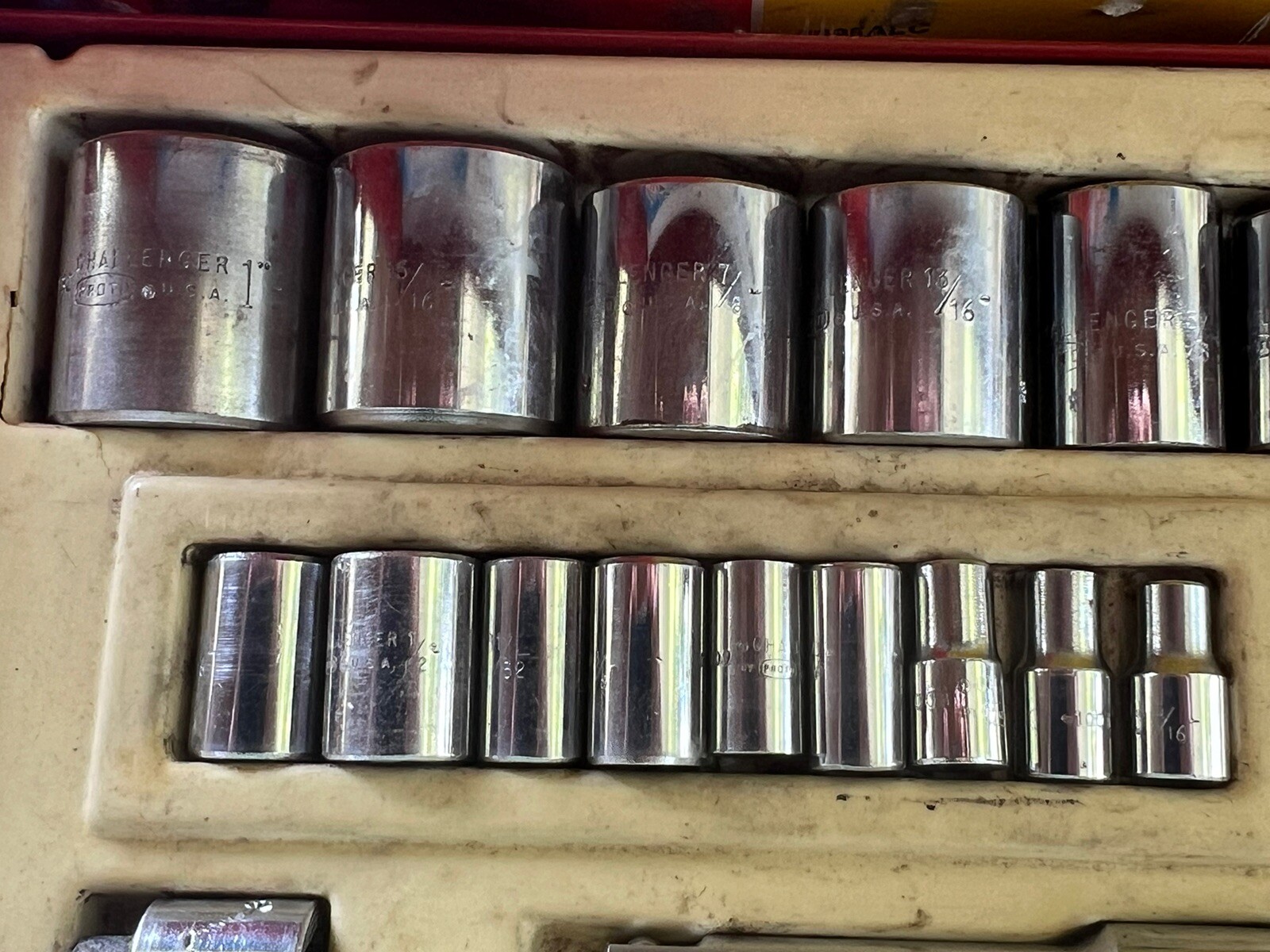 Vintage Challenger Socket Set~1/4” And 3/8” w/ Case Ratchet Extender ...