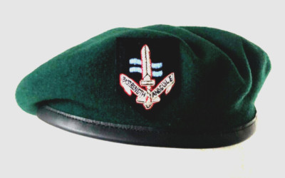 SBS SPECIAL BOAT SERVICE OFFICER QUALITY BERET + ALL RANKS CAP BADGE ...