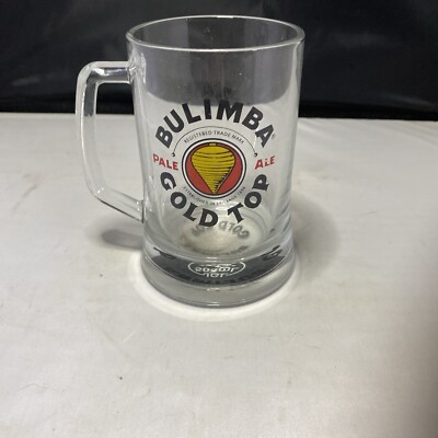 Bulimba Gold Top Glass Mug 500ml. | eBay