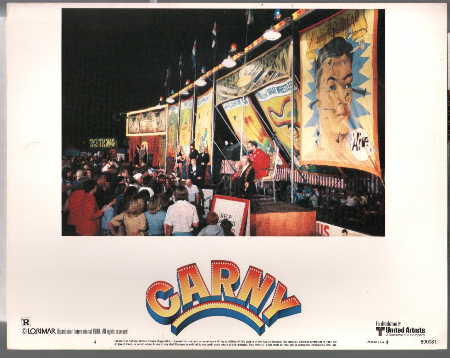 Carny-Lobby Card-1980-#4-Gary Busey-Jodie Foster-Robbie Robertson | eBay