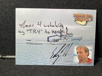 LOOK! Edgar Hansen Signed Autographed Deadliest Catch Photo Bering Sea ...