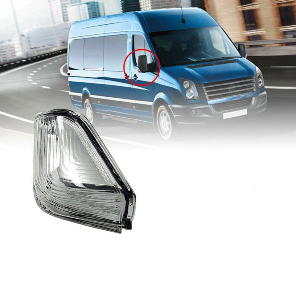 2X Door Wing Mirror Indicator Lens Left & Right Fit VW Crafter Mercedes ...