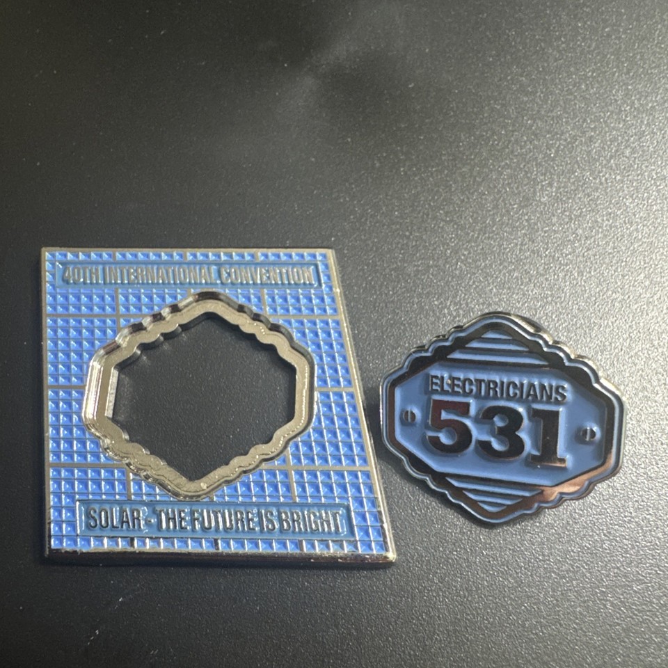 IBEW LOCAL 531 LAPEL PIN LAPORTE, IN SOLAR - THE FUTURE IS BRIGHT | eBay