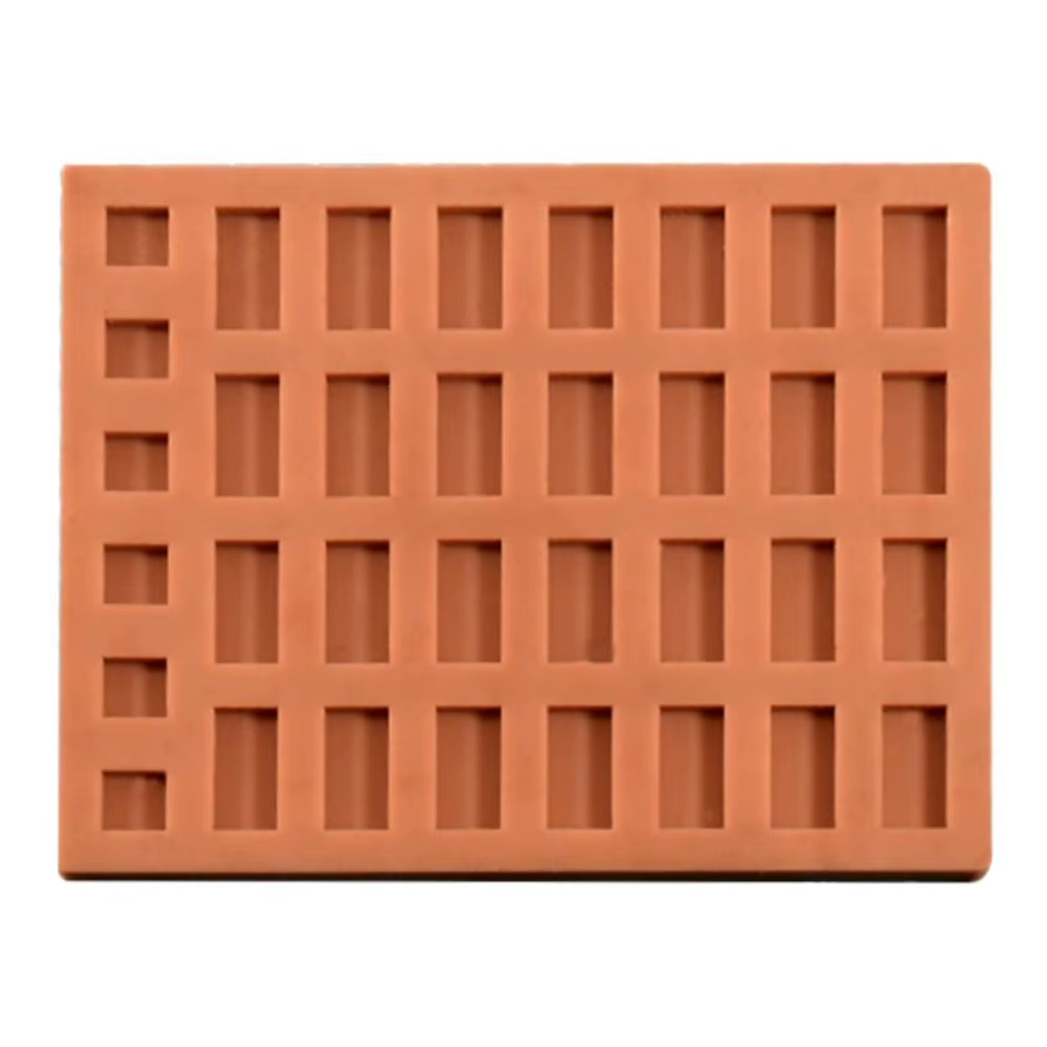 Red Mini Brick Silicone Mold Silicone Construction Material Tile Model ...