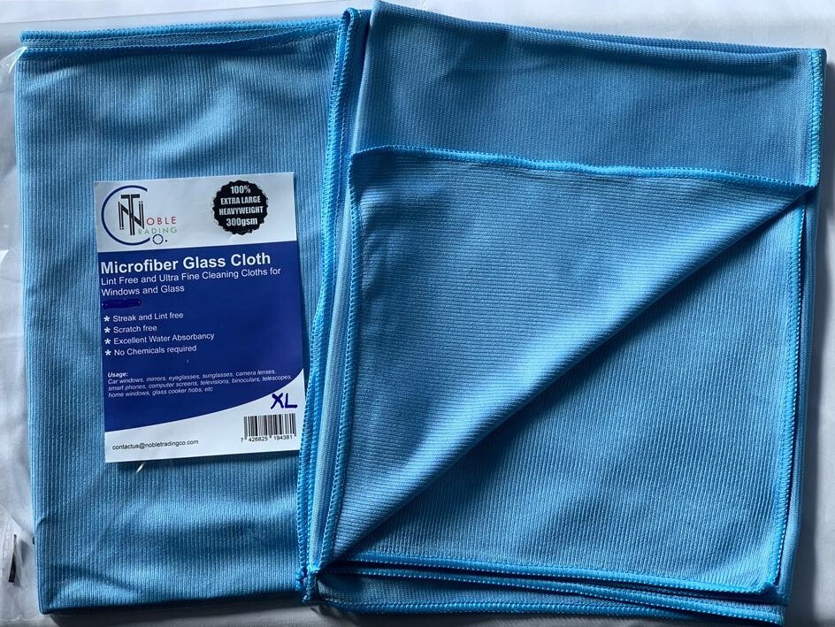 XXL 80cmx60cm Glass Large Microfibre Cloth Car & Home Polishing Window ...