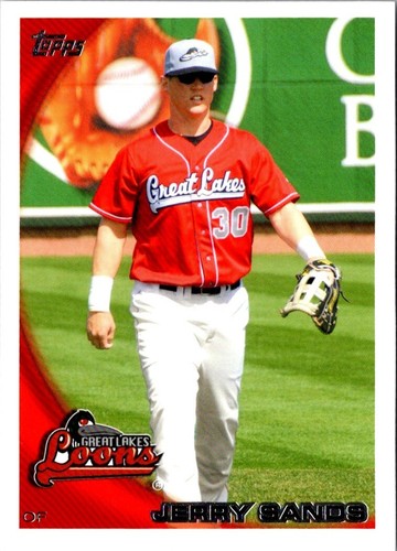 2010 Topps Pro Debut Jerry Sands #408 Great Lakes Loons Baseball Card ...