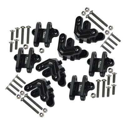 GPM Alum Combo Set C (F&R Shock Mounts + F&R Lower Shock Mounts) Black ...