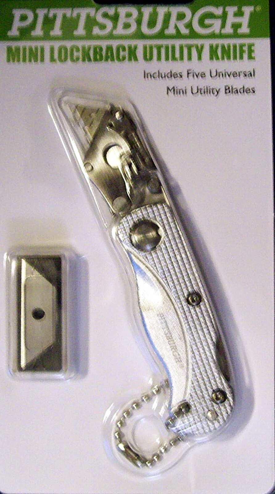 Mini Utility Knife Box Cutter Folding Locking Razor with 5 Blades SHIPS ...