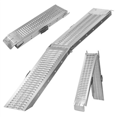 HEAVY DUTY MOTORBIKE RAMP FOR VAN TRAILER QUAD BIKE LAWNMOWER LOADING ...
