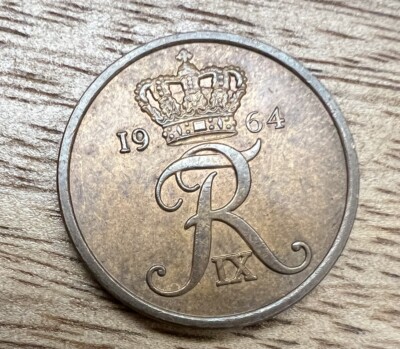 Denmark 5 Ore 1964 Frederik IX Bronze Coin - 5 Ore Danmark | eBay