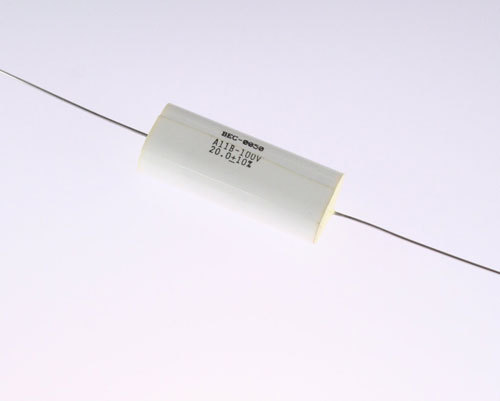 1x 20uF 100V Axial Metallized Polyester Film Capacitor 20mfd 100VDC ...