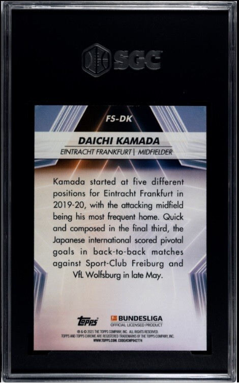 20-21 Topps Chrome Bundesliga Daichi Kamada Future Stars #FS-DK RC ...