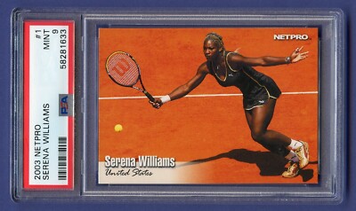 2003 SERENA WILLIAMS PSA 9 MINT ROOKIE NETPRO HOF RAZOR SHARP CORNERS ...