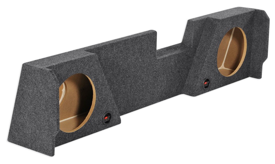 Double Cab Dual 10" Downfire Subwoofer Sub Box Enclosure For 2014-2019 ...