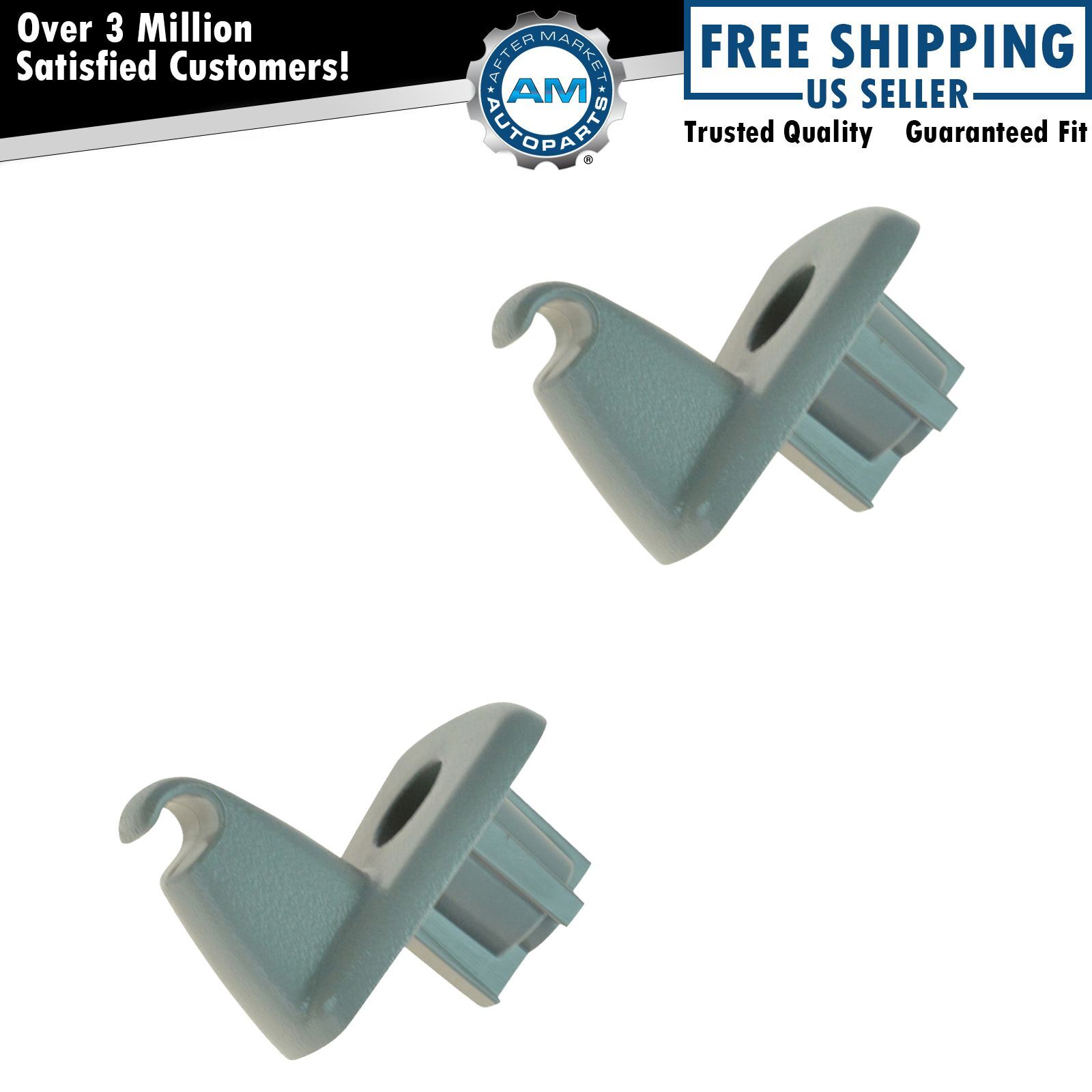 OEM Sun Visor Holder Retainer Support Clip Pair Set for Chrysler Dodge ...