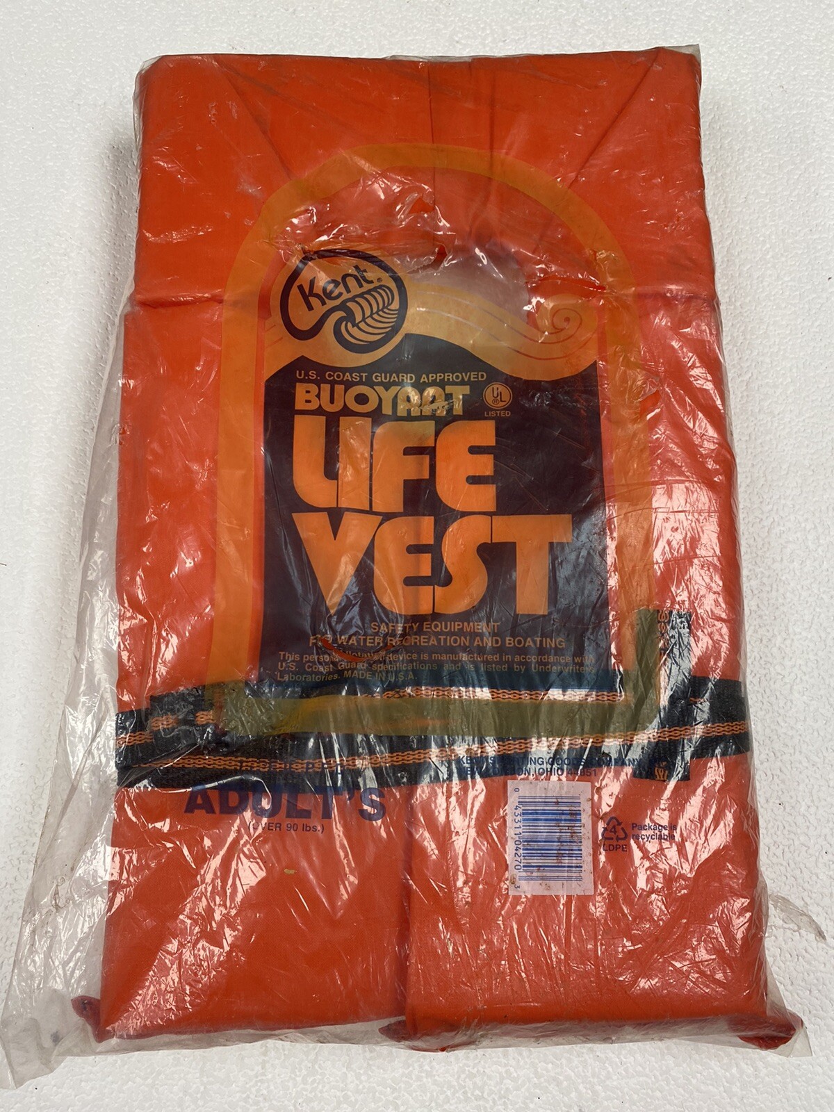 NIP Kent Bouyant Life Vest - Type II PFD Adult Over 90 lbs. | eBay