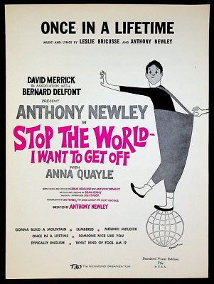 1961 Stop the World I Want to Get Off Musical Broadway Play Vintage ...