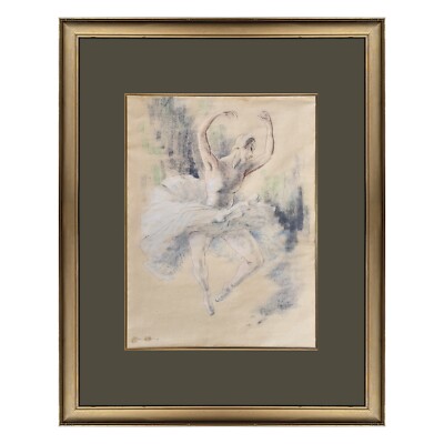 DARYL LINDSAY (1889-1976) RARE Original Pastel Ballet Russes 1938 ...