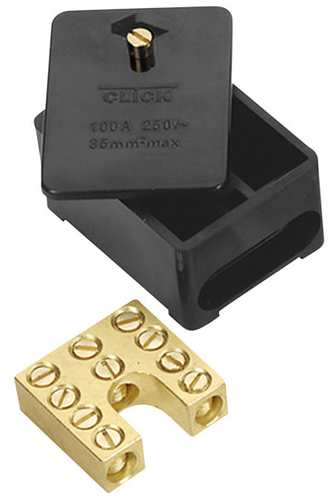 100 Amp Single & Double Pole 5 Way 35mm Henley Block For Meter Tails ...