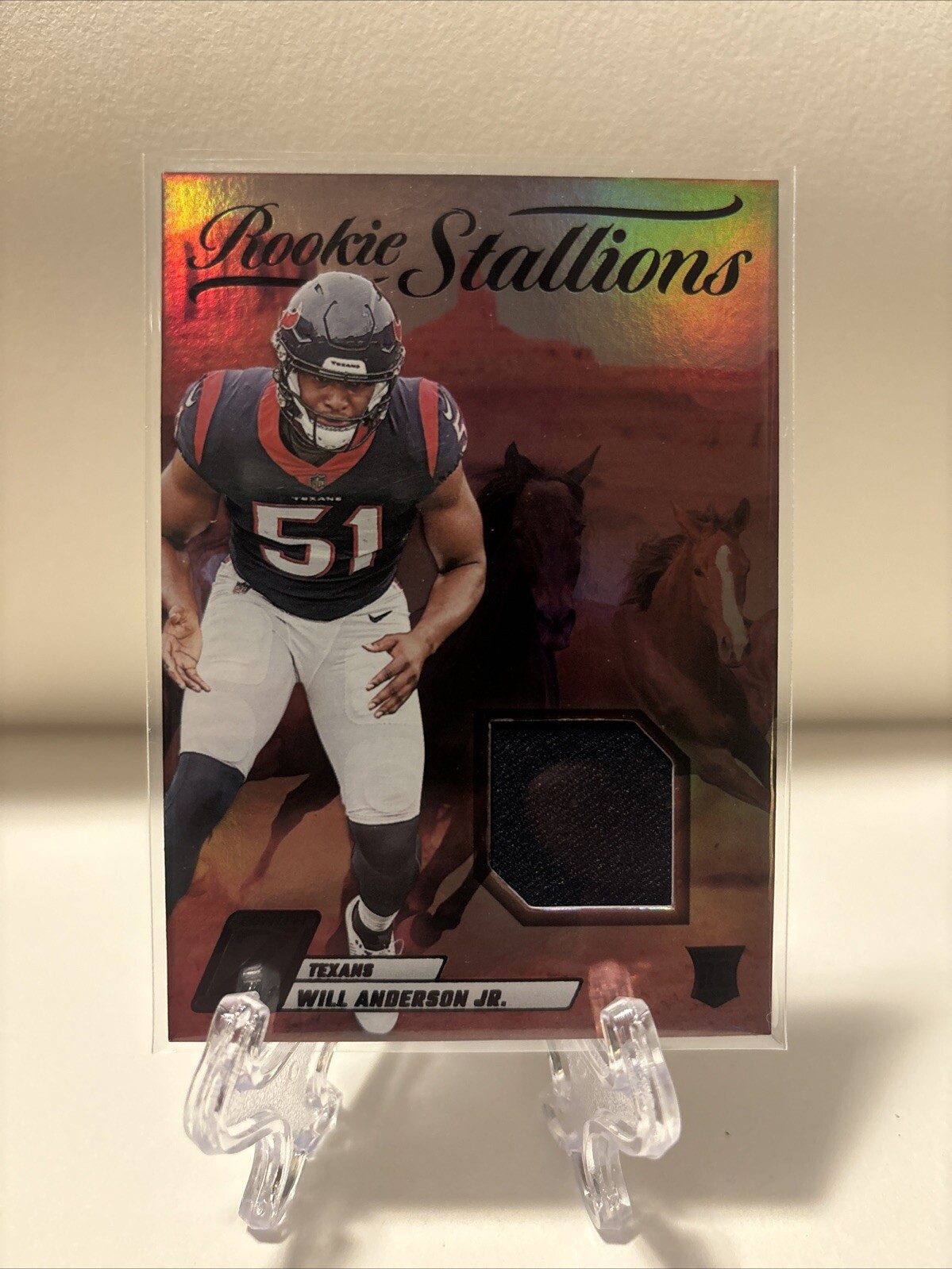 2023 Panini Zenith Will Anderson Jr Rookie Stallions Jersey Patch ...