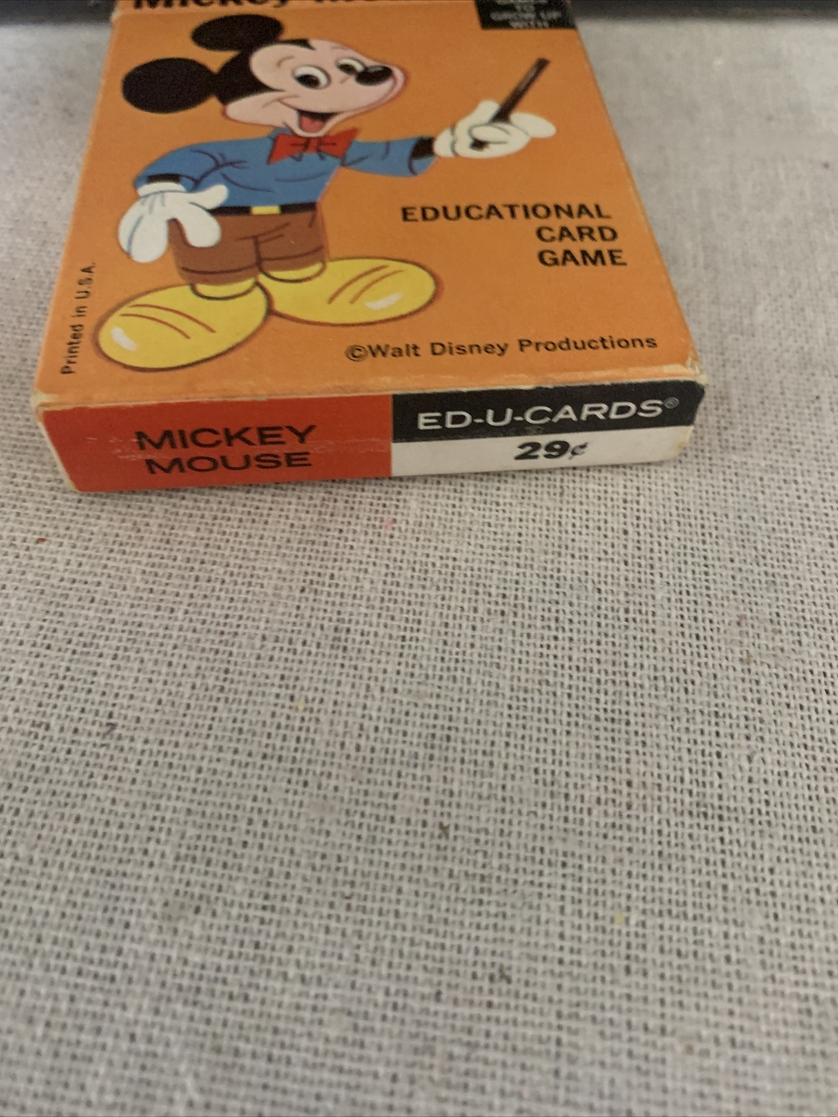 RARE VINTAGE WALT DISNEY MICKEY MOUSE EDUCATIONAL CARD GAME | eBay