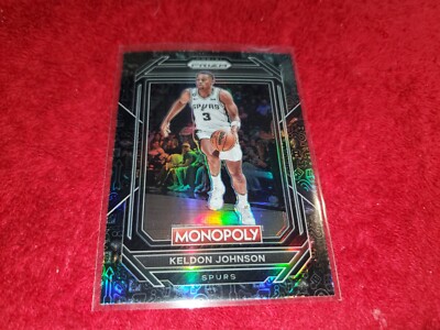 2023 PRIZM MONOPOLY #79 KELDON JOHNSON SPURS BLACK ICONS SSP | eBay