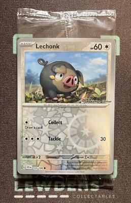 Lechonk POKEMON CENTER Stamp - 155/198 - Reverse Holo Sealed Promo ...