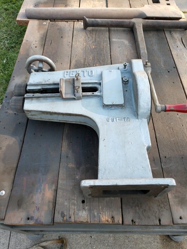 PEXTO 631-1A CRIMPER ROLLER ROTARY HAND MACHINE SHEET METAL PICKUP ONLY ...