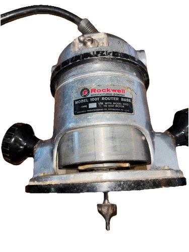 vintage rockwell Heavy Duty Router 1002 Motor And 1001 Base - Tested ...