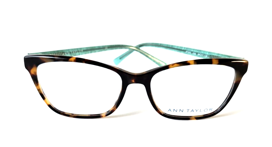 ANN TAYLOR AT333 C02 TORTOISE SHELL/TURQUOISE NEW AUTHENTIC EYEGLASSES ...