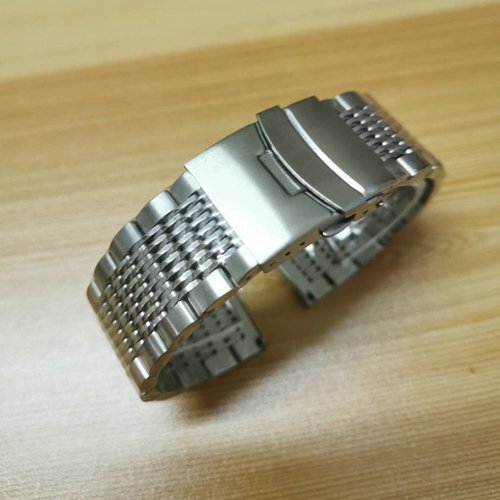 Silver Solid Stainless Steel Bracelet Watch Band Strap 18 20 22mm US ...