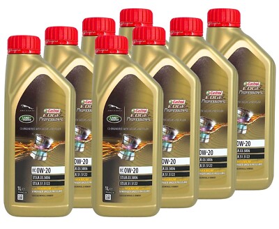 8L Castrol EDGE Professional EC 0W-20 8x 1 Liter ACEA C5 STJLR 03.5006 ...