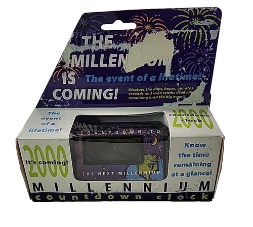 Vintage Millennium 2000 Keepsake Countdown Digital Clocks Y2K NEW in ...