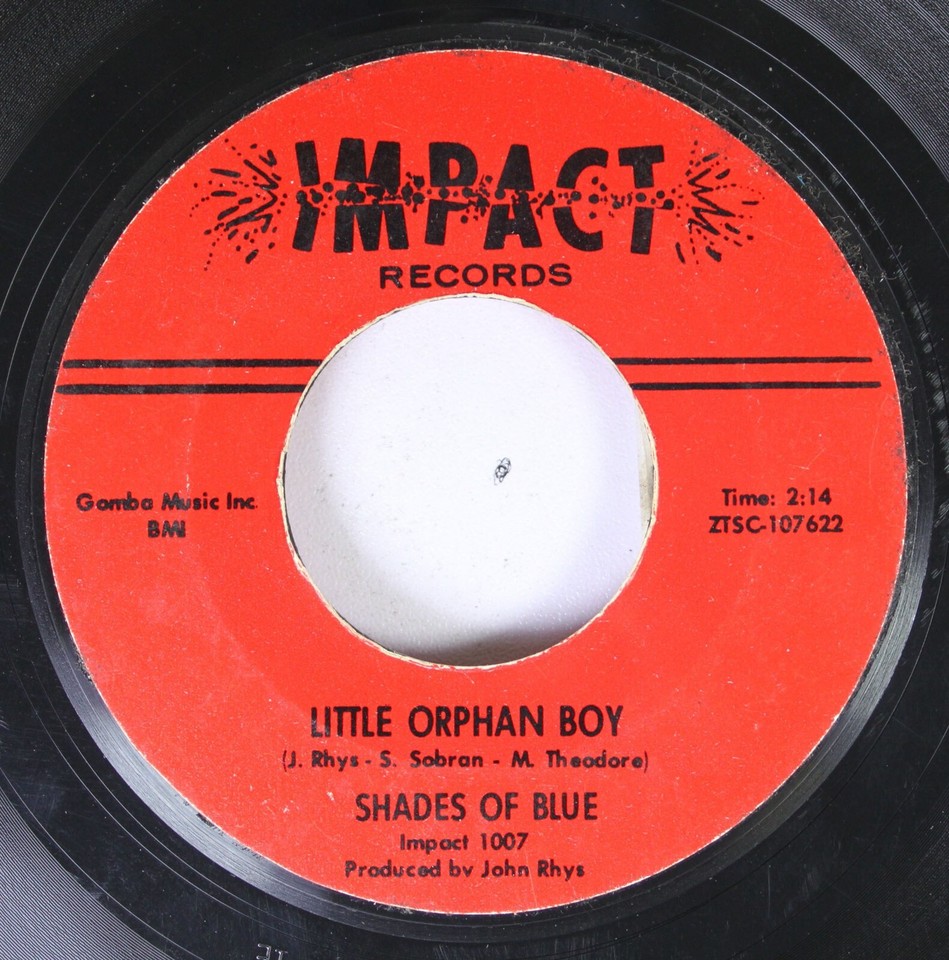 Rock 45 Shades Of Blue - Oh How Happy / Little Orphan Boy On Impact | eBay