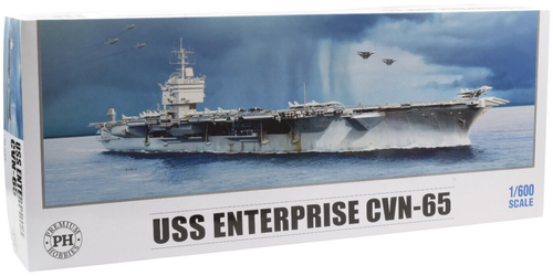Premium Hobbies USS Enterprise CVN-65 1:600 Model Aircraft Carrier Kit ...