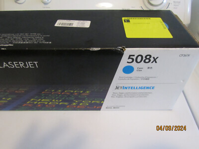 Lot of 1 HP 508x CF361X Toner Cartridge Cyan Open Box, sealed plastic ...