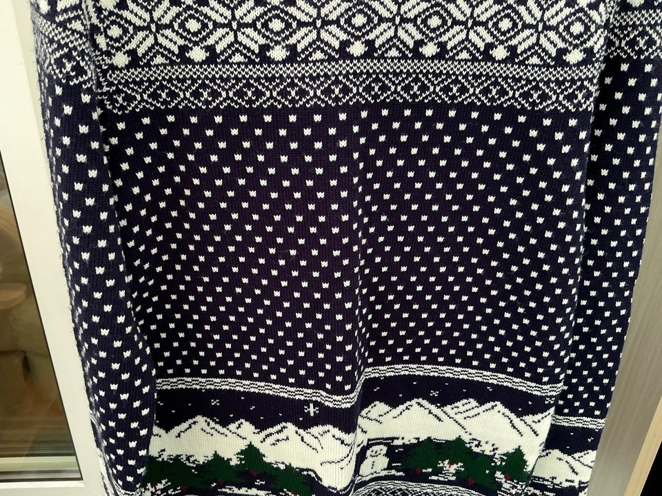 Mens Christmas Xmas jumper topman M snowman snowflake jumper vgc | eBay UK