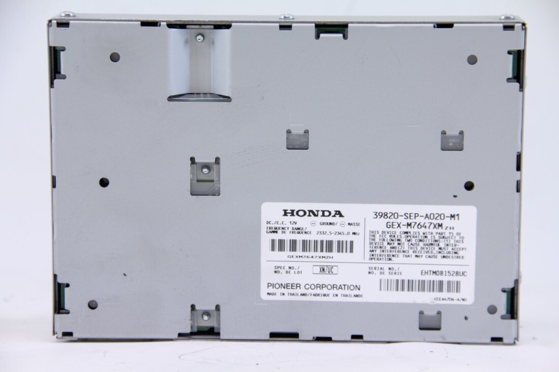 Acura TL XM Satellite Radio Receiver/Module/Unit 39820-SEP-A020-M1 OEM ...