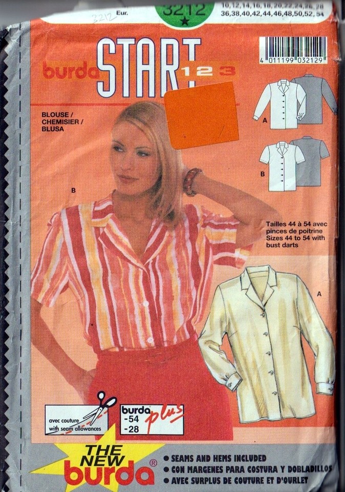 OOP Burda Sewing Pattern Misses You Pick | eBay