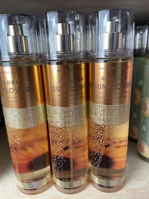 3 GOLDEN SUNFLOWER FINE FRAGRANCE MIST Bath & Body Works 8 oz | eBay